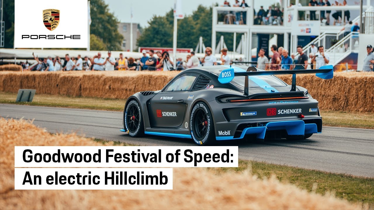 Porsche 718 Cayman GT4 ePerformance: an electric Hillclimb - YouTube