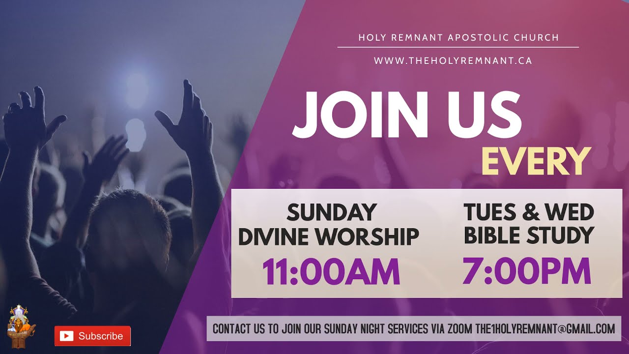 The Holy Remnant Remnant Apostolic Church \\ THRAC - YouTube