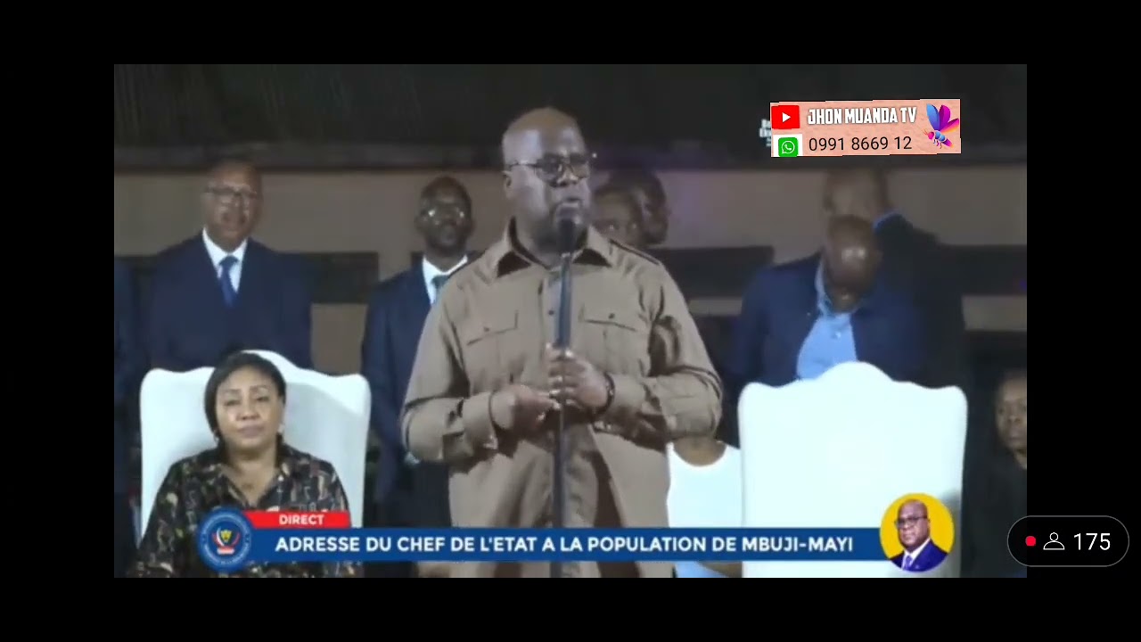 FÉLIX TSHISEKEDI À MBUJI - MAYI - YouTube