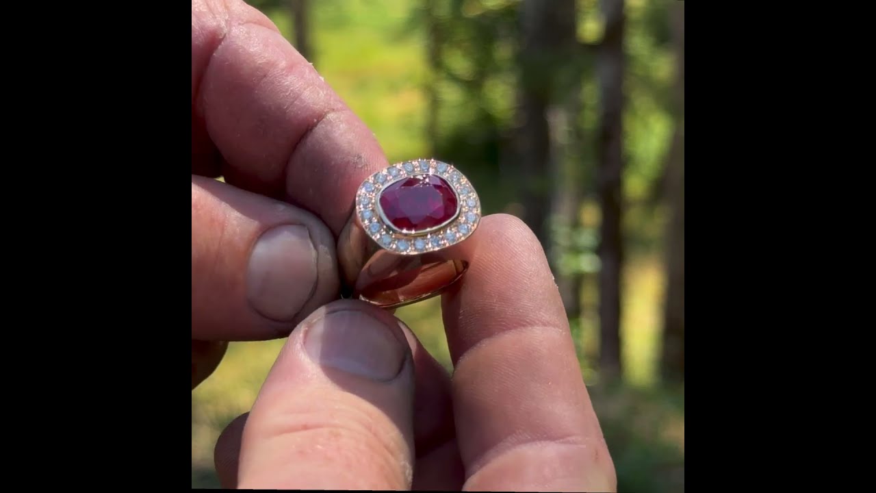 Solid Gold Ruby Ring