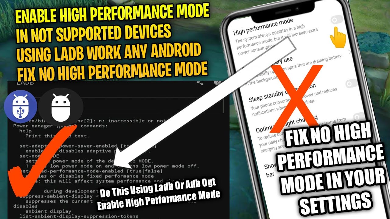How To Enable High Performance Mode In Not Supported Devices Using Ladb ...