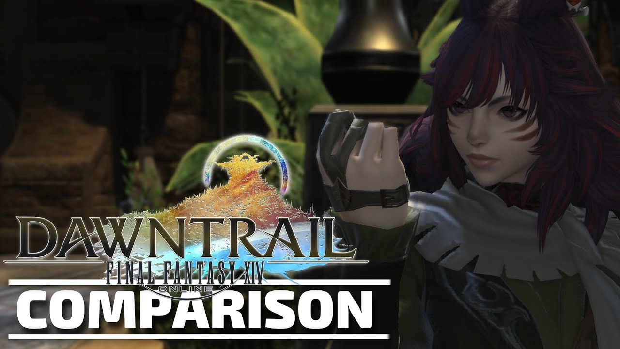 Final Fantasy XIV: Dawntrail Graphics Update Cutscene Comparison - PC ...