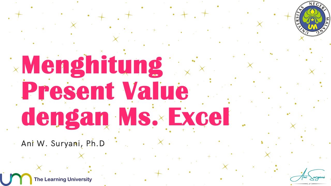 Menghitung present value dengan excel - YouTube