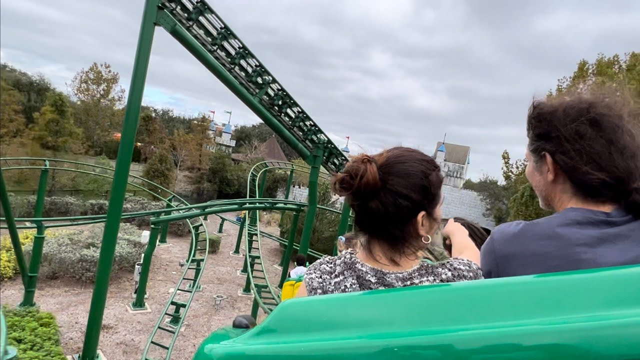 Extreme POV Roller Coaster Ride | The Dragon Ride at Legoland Theme ...