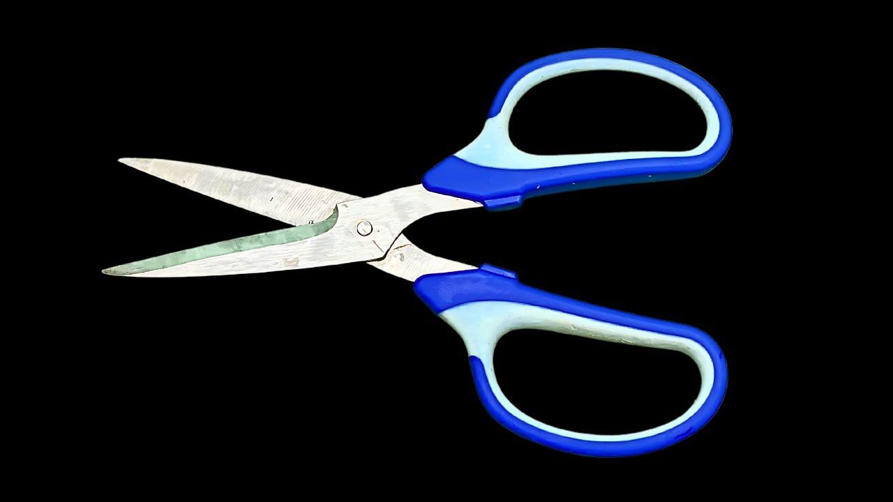 The SIMPLE way to sharpen any scissor at home to razor sharpness in 1 ...