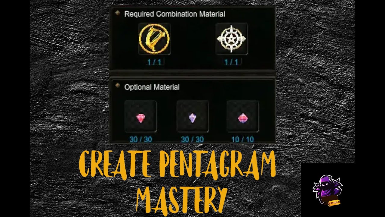 Create Pentagram Mastery En Servidor Mu San Luis Season 18- EANDLO ...