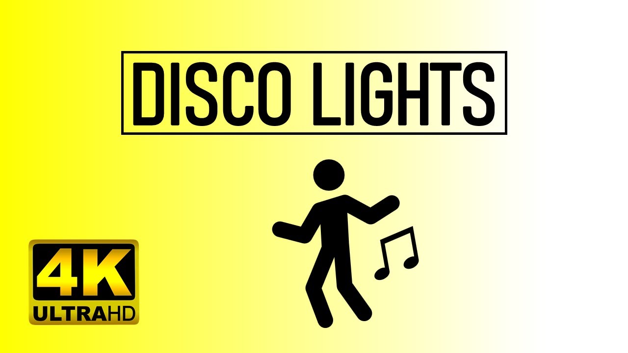 🌈 WHITE and YELLOW | disco light | hyper fast | 4K - 1 hour - YouTube