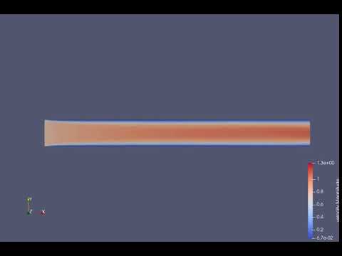 Simulation of Air flow through pipe using CONVERGE Case 2 - YouTube