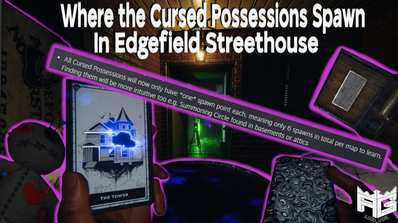 Phasmophobia cursed possessions locations on Edgefield Street House ...