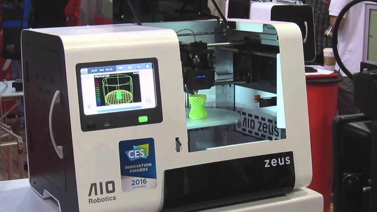 Zeus 3D Printer in Aktion - YouTube