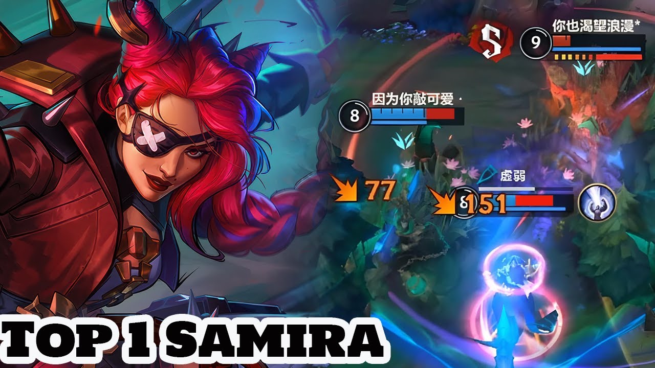 Wild Rift Samira - Top 1 Samira Soul Fighter Skin Gameplay Rank ...