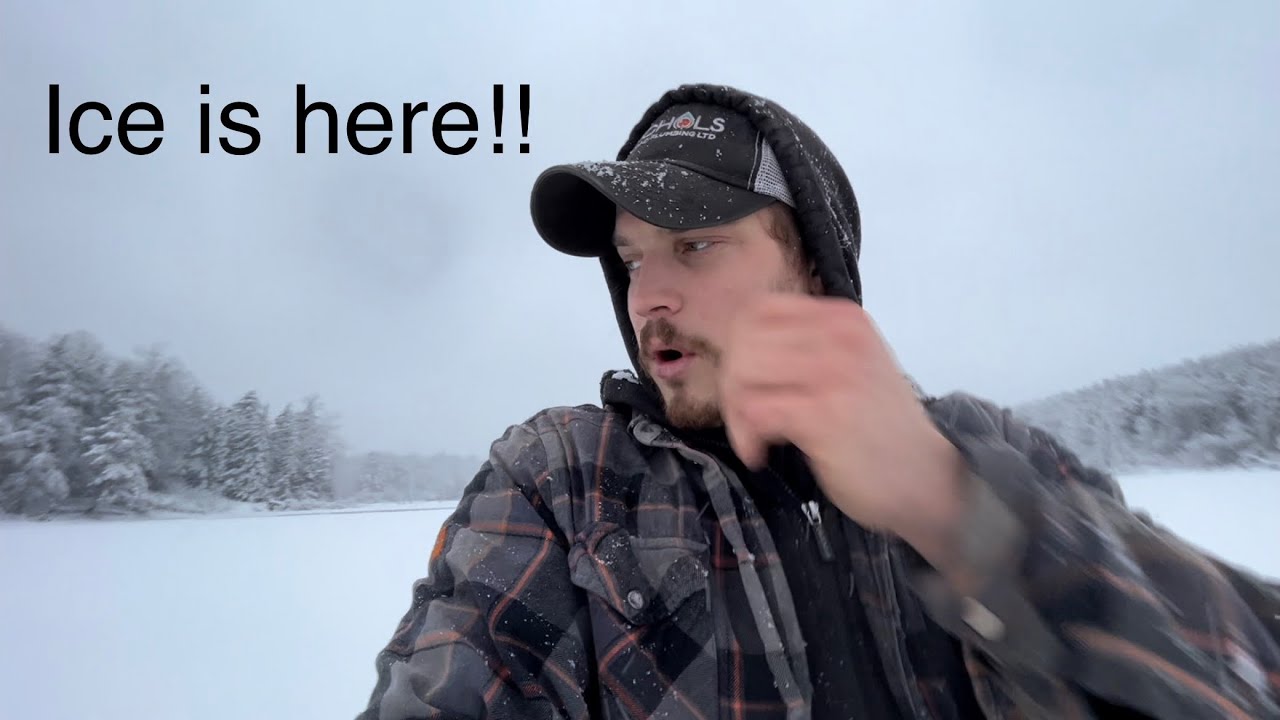 WE HAVE ICE IN LANARK COUNTY (ice check part 2 READY!!) - YouTube