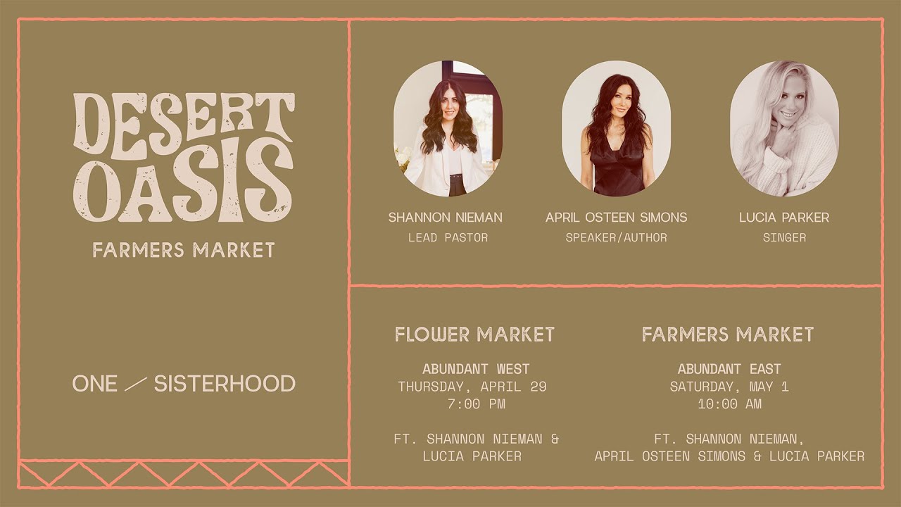 One Sisterhood: Desert Oasis with Pastor Shannon Nieman - YouTube
