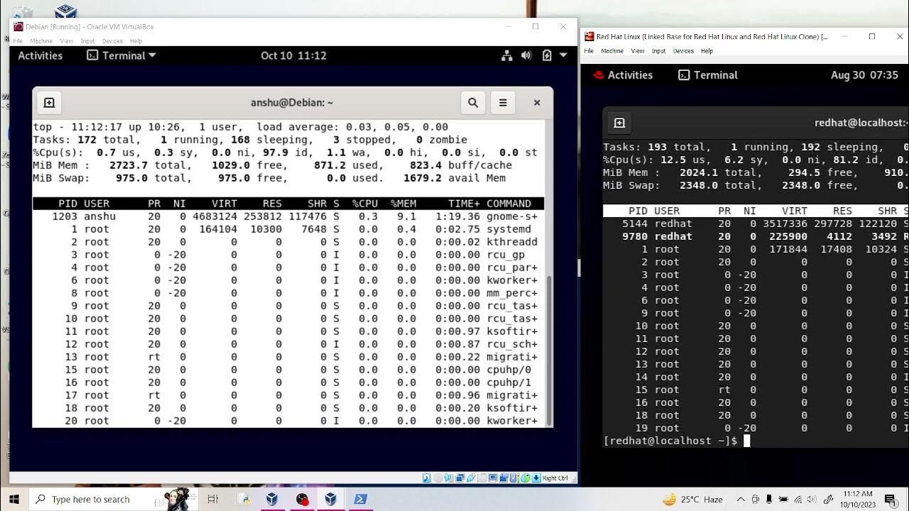 Red Hat Vs Debian Commands - YouTube