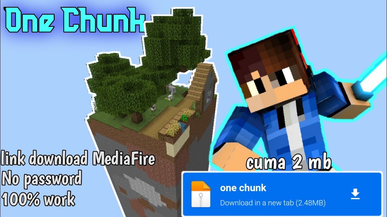 Map Minecraft One Chunk Terbaru no password - YouTube