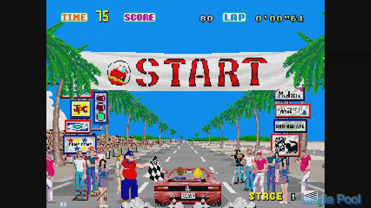Outrun (Arcade) All Endings Playthrough longplay retro video game - YouTube