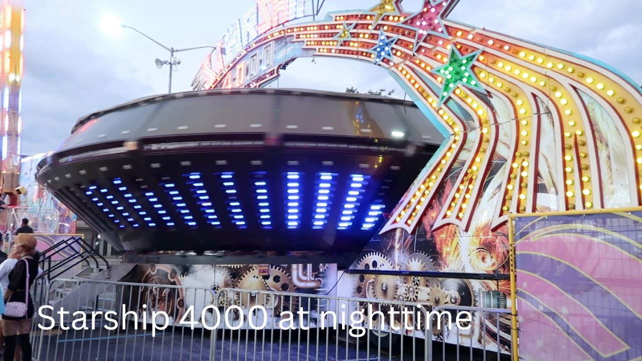 Starship 4000 at nighttime - YouTube