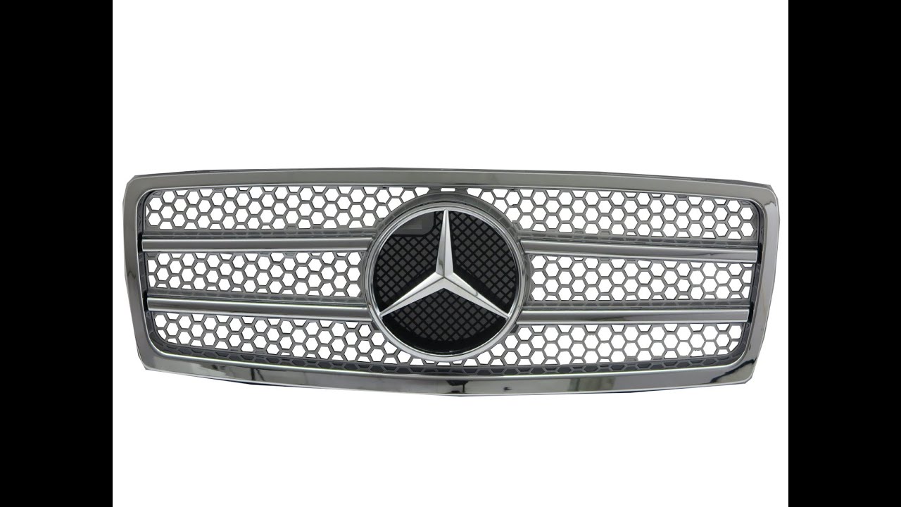 C-CLASS W202 1992-2000 Sedan/Wagon 4D/5D 2FIN GRILLE/GRILL CHROME/BLACK ...