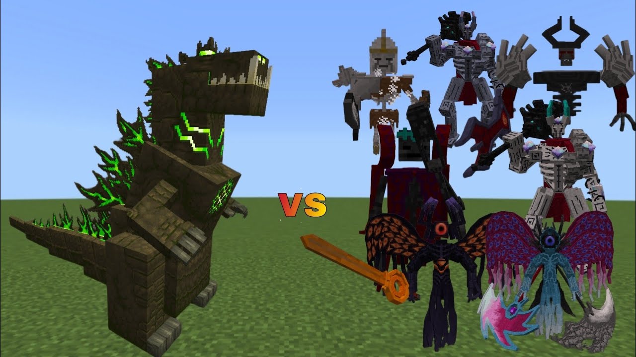 Tremorzilla vs Marium Soulslike Weaponry Bosses | Minecraft Java | Mob ...