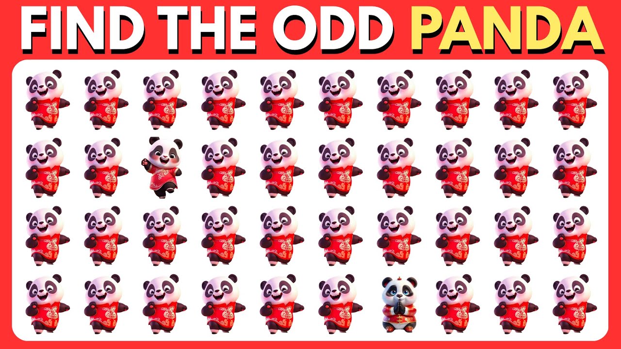 Find the ODD One Out - Animals Edition 🐵🐶🐼 - YouTube