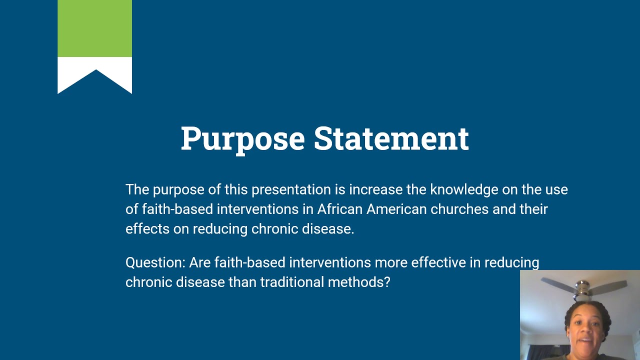 Faith Based Intervention for Chronic Disease in the African American ...