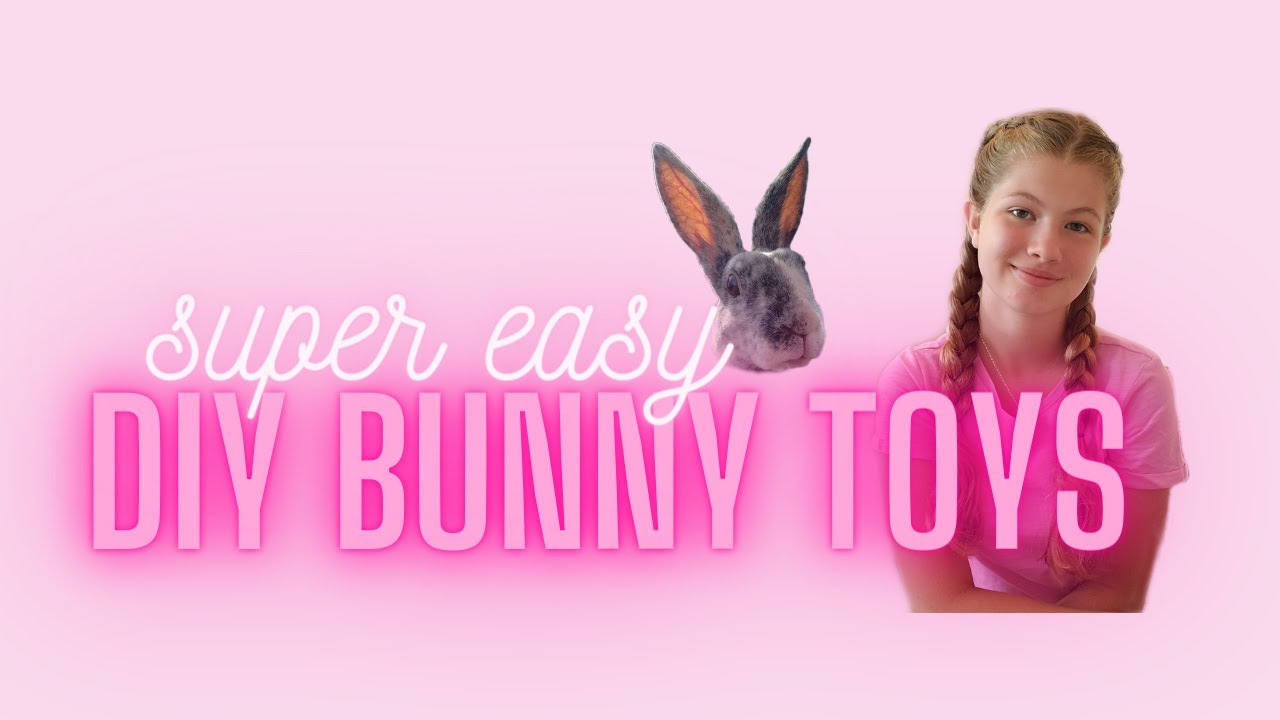 How To Make DIY Toys For Rabbits - YouTube