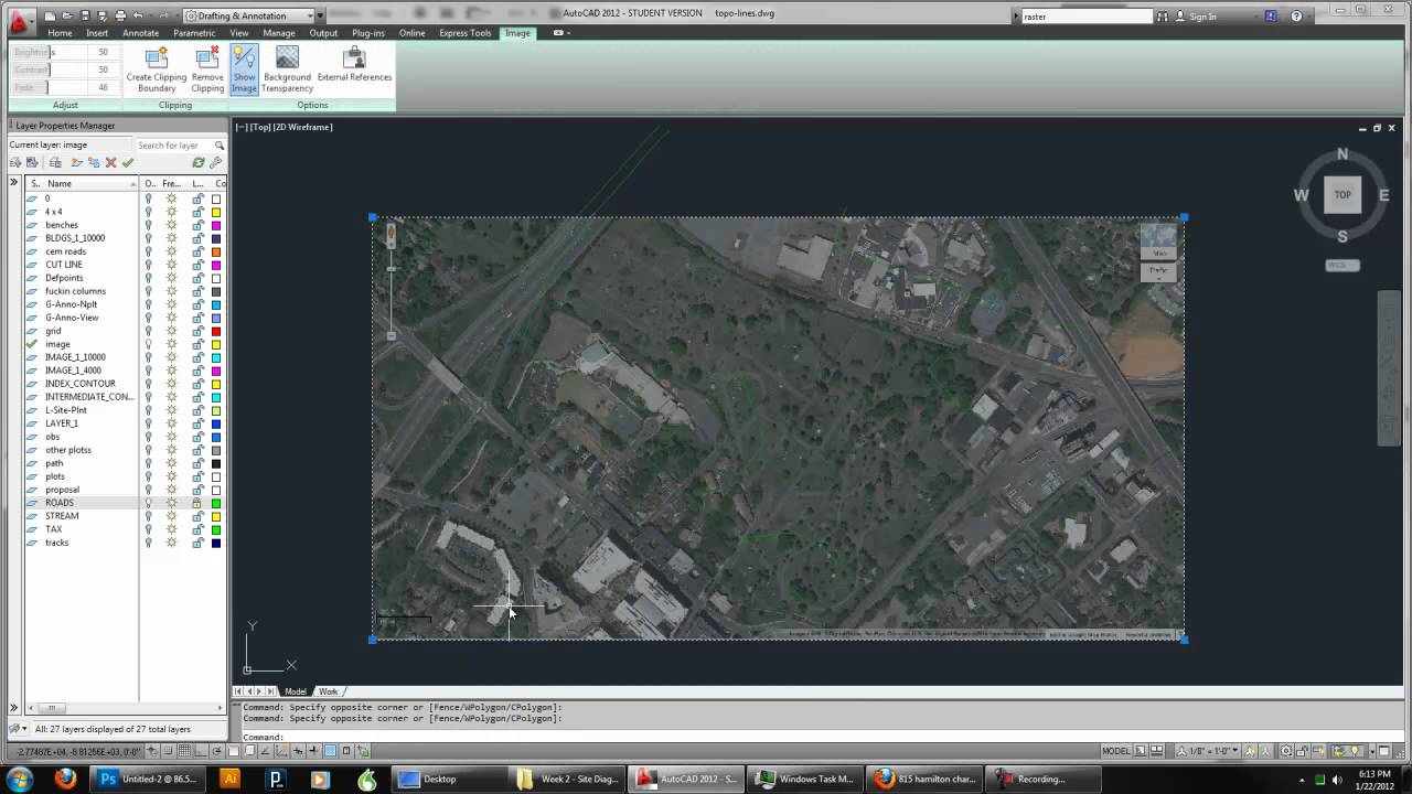 Digital Fundamentals Week 2 - Autocad image underlay - YouTube