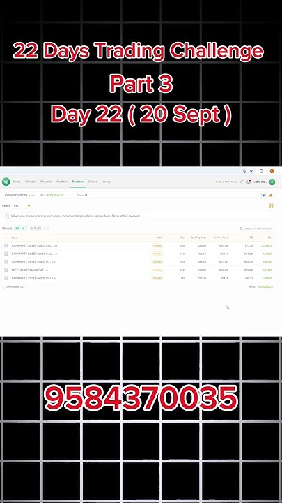 LIVE TRADING || DAY 22 || PART 3 || 22 TRADING CHALLENGE 🔥 #ntb - YouTube