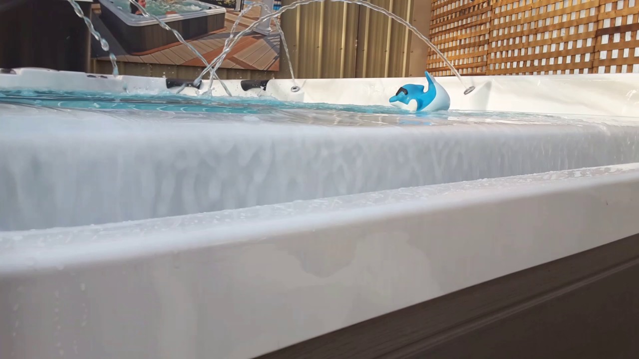 Wellness Infinity Edge Swim Spa - YouTube