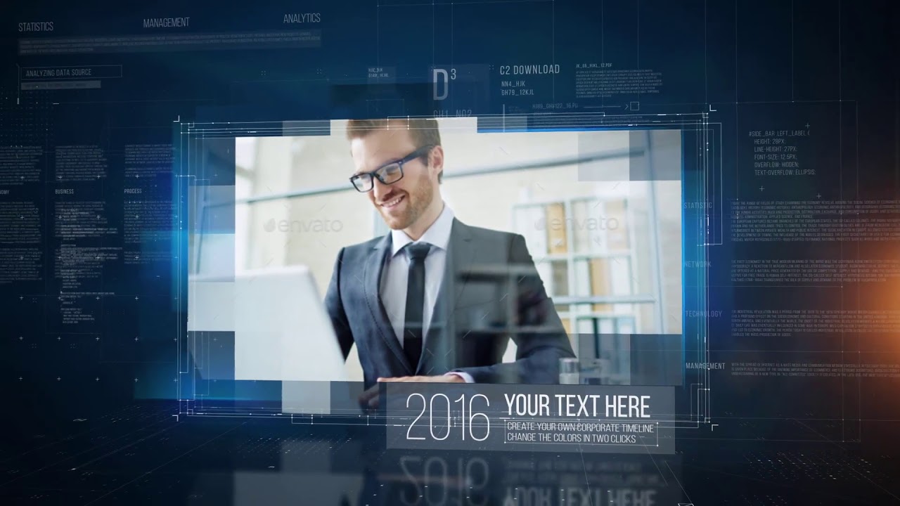 AE Video Display Template - Corporate History - Lugansky - YouTube