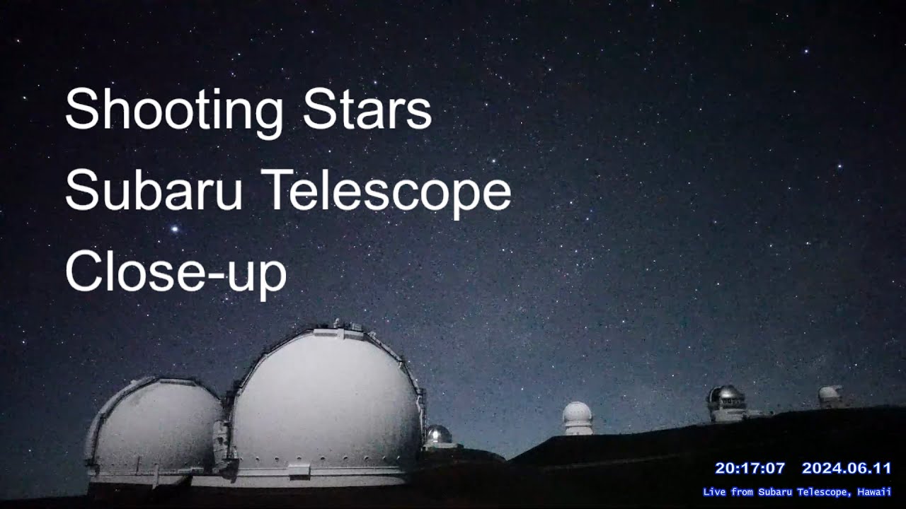Close-ups of several shooting stars and meteors, from Subaru Telescope ...