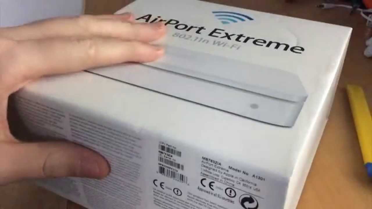 Apple Airport Extreme A1301 (3rd Gen) - Unboxing - YouTube