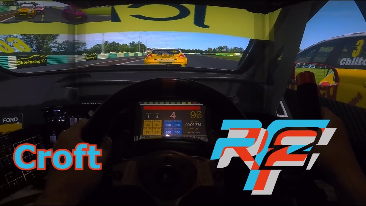rFactor 2 - Croft - Triple Screen Gameplay - YouTube