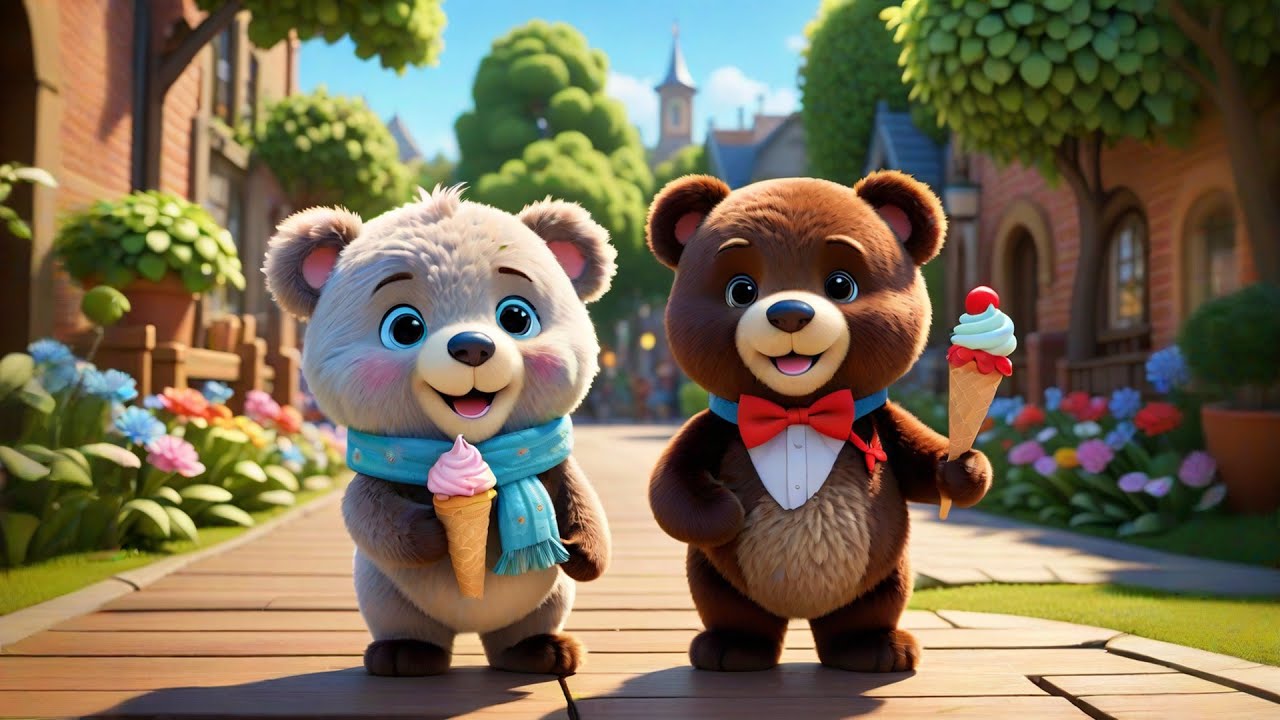 Three Tiny Teddies Eat Ice Cream | Fun Food Song for Kids | Nursery ...