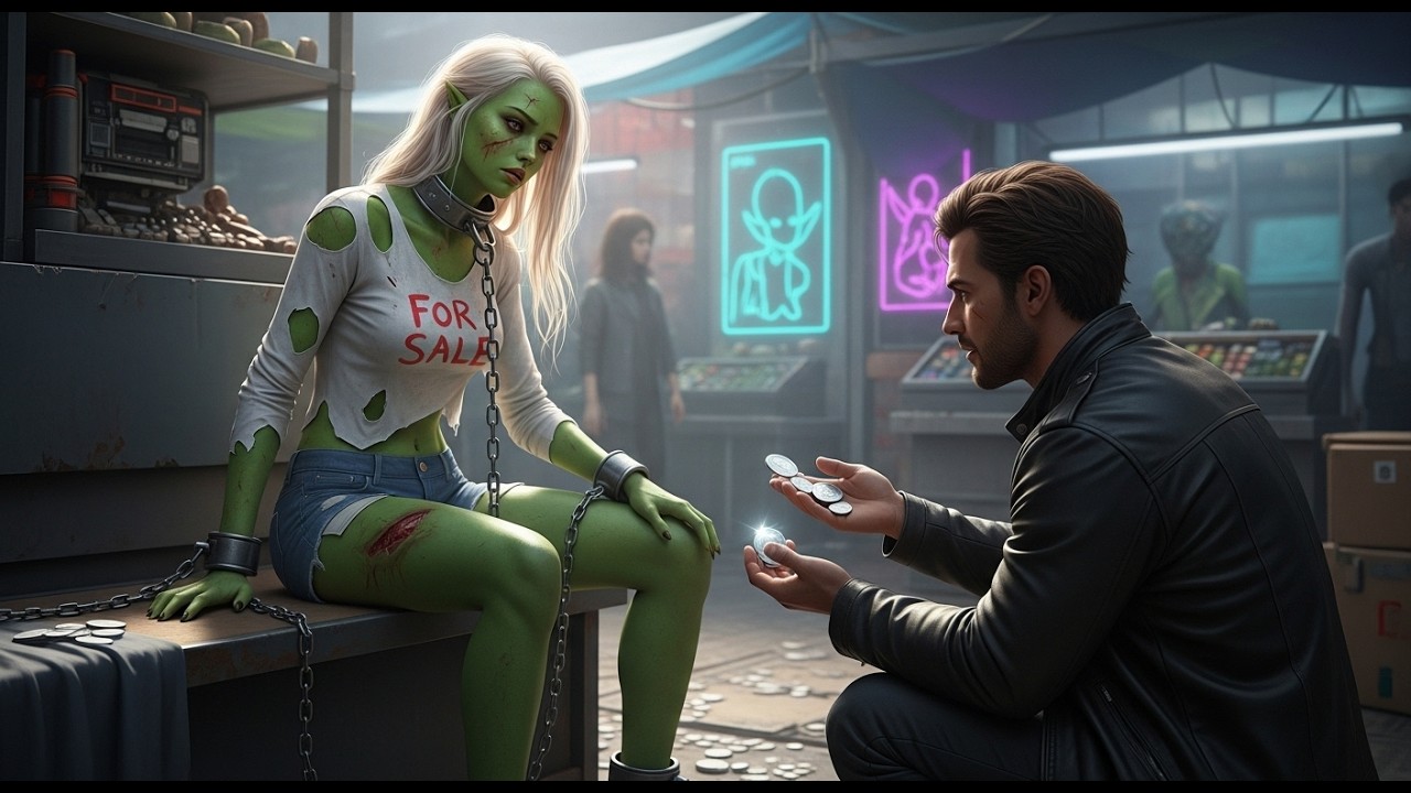She Was the Last Alien Slave — Broken and Starving… Until a Human Gave ...