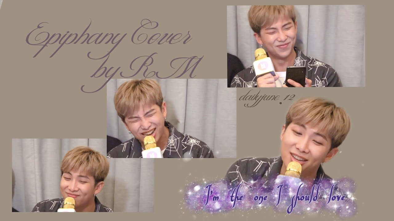 BTS (방탄소년단) - Epiphany Cover by RM 🦀🌱🌴👓 - YouTube