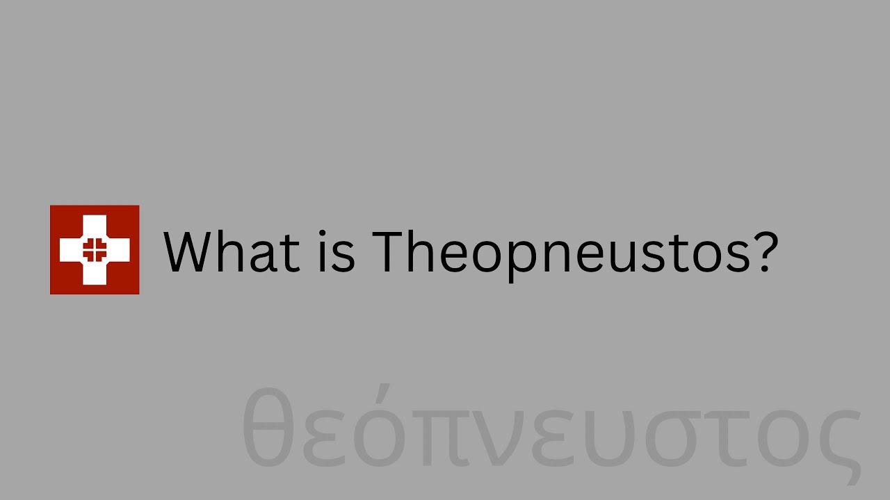 What is Theopneustos ? - The spirit of God - #theology #bible #holyspirit - YouTube