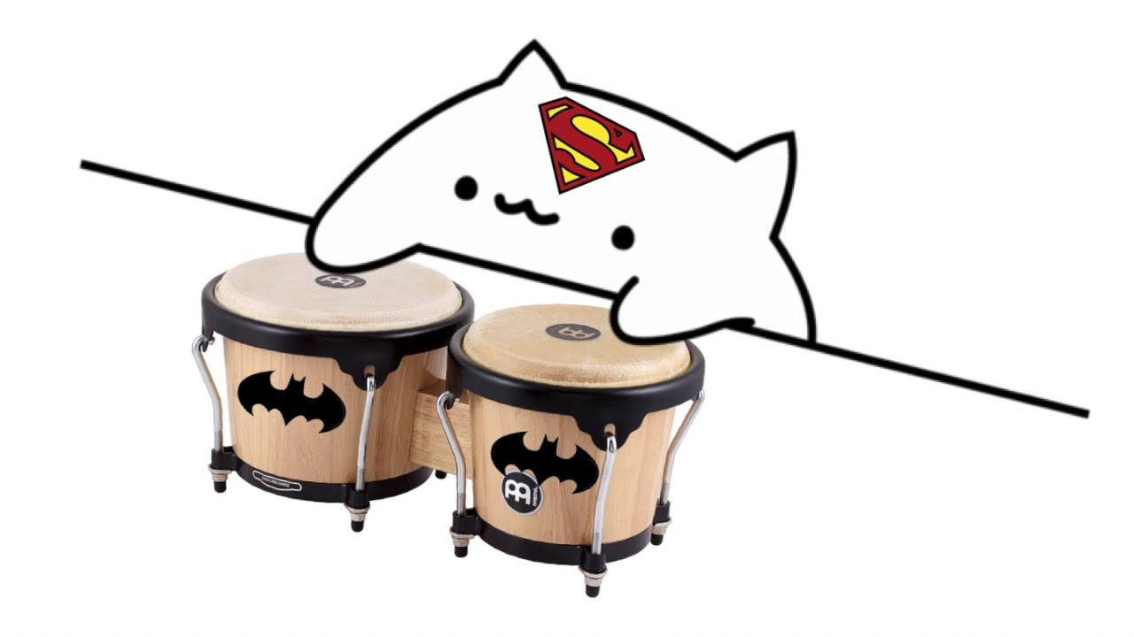 Batman VS Superman represented by a bongo and a cat - YouTube