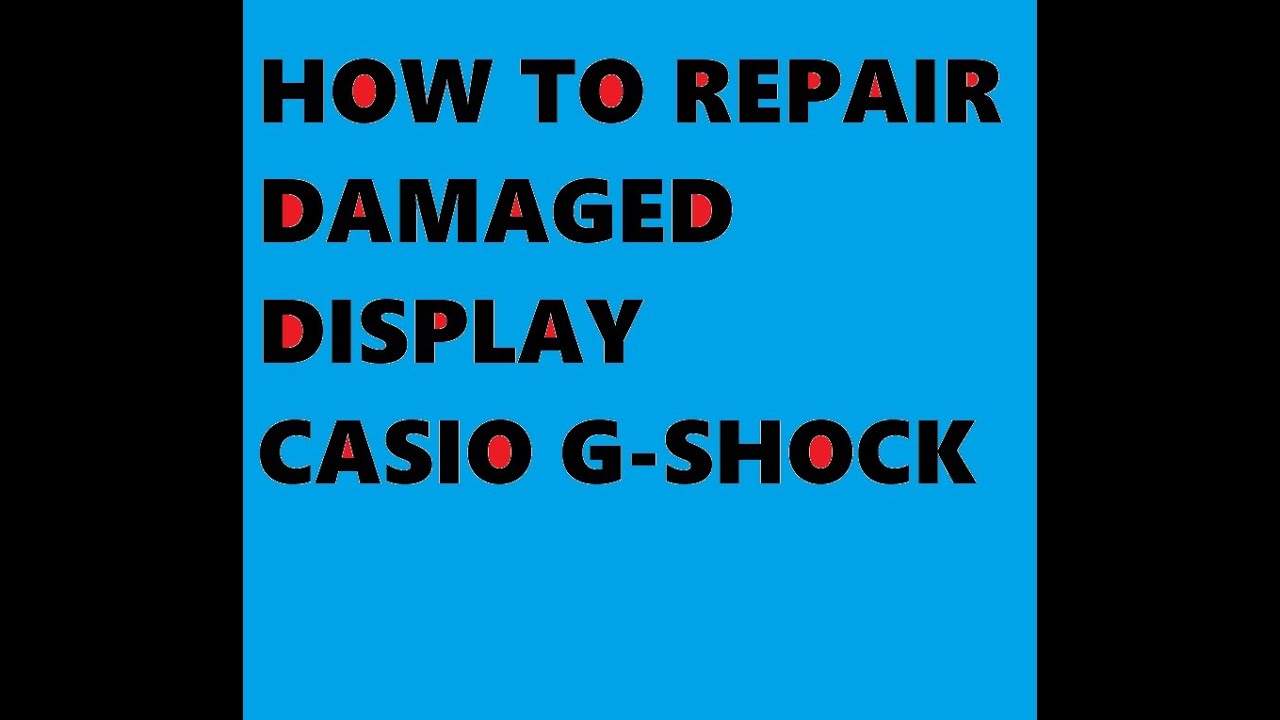 DAMAGED DISPLAY REPAIRING - YouTube