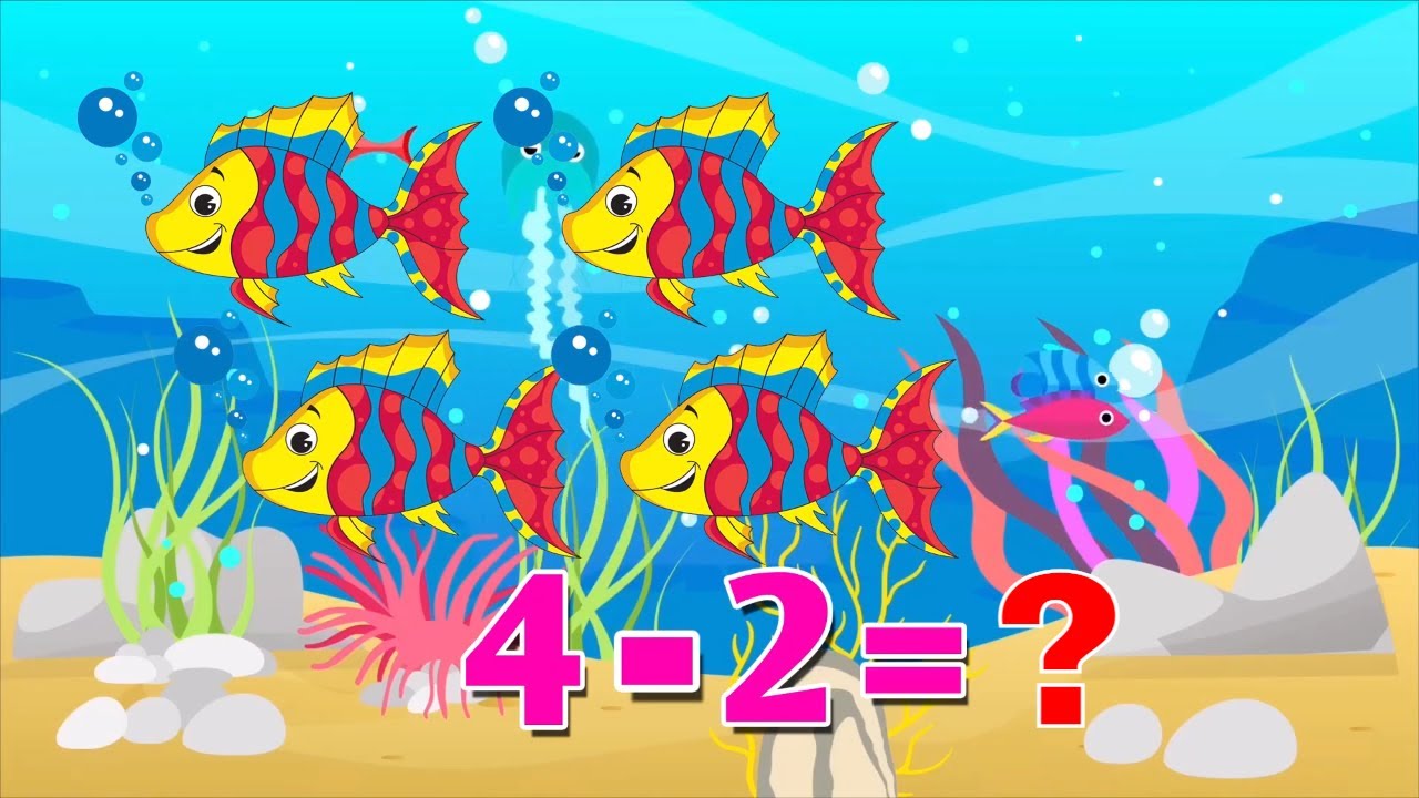 Subtraction with objects for kindergarten | Subtraction for kids| - YouTube