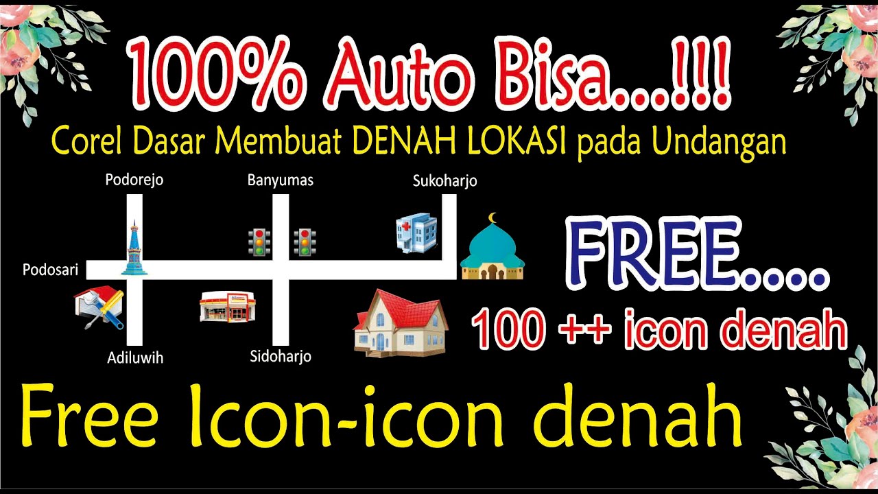 Cara Membuat Denah Lokasi Undangan Pernikahan - Free Icon Denah # ...