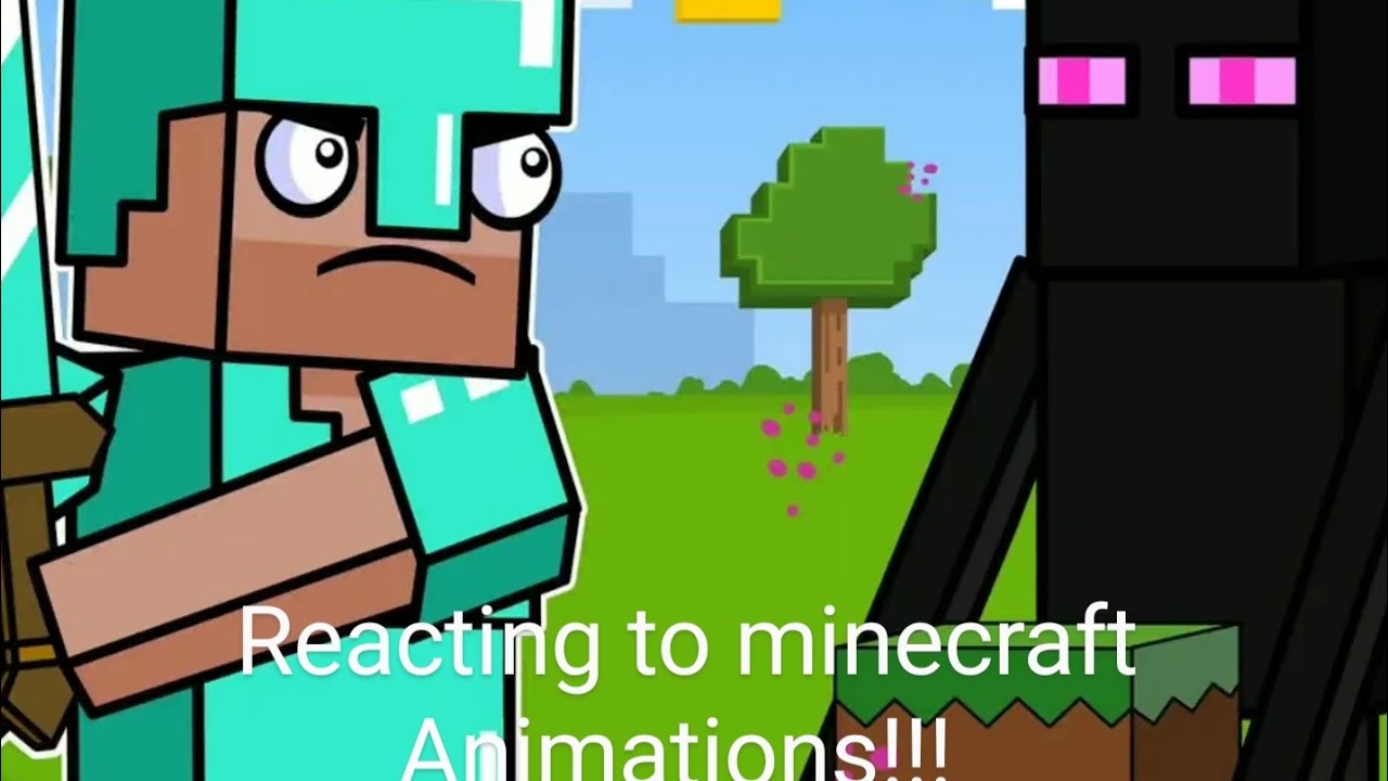 Reacting to minecraft Animations! - YouTube