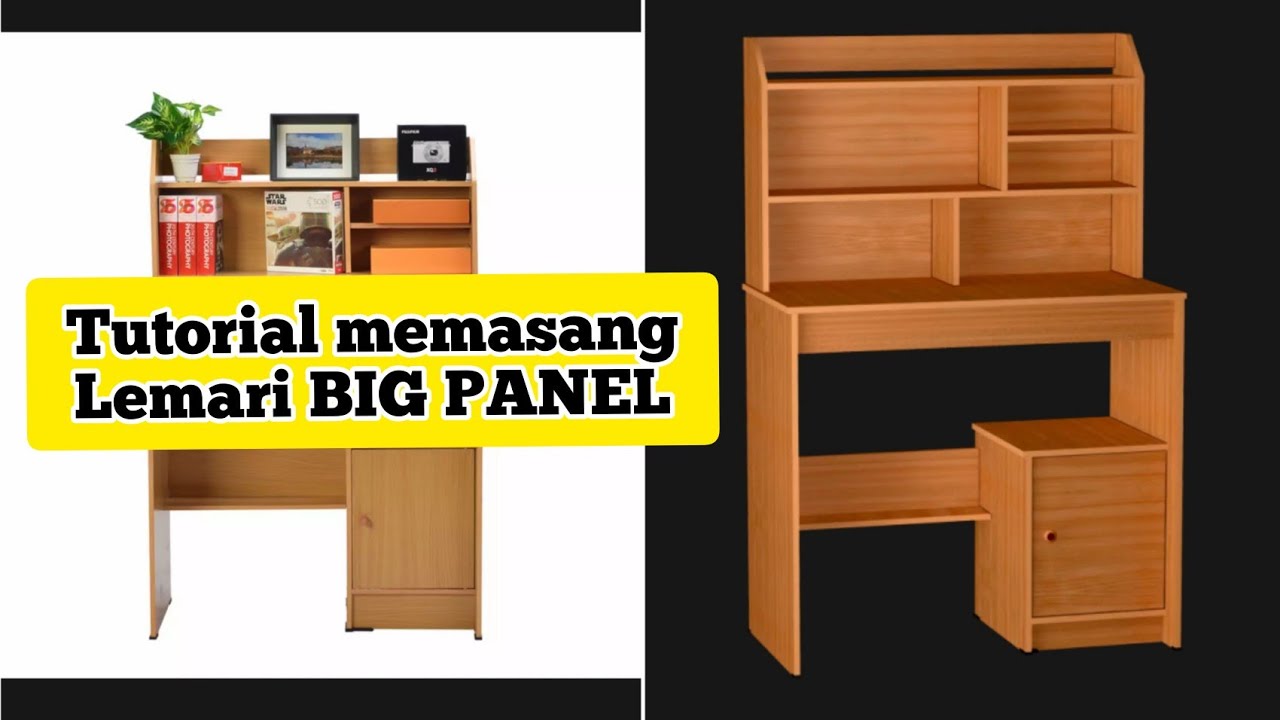 CARA MERAKIT MEJA BELAJAR PORTABLE BIG PANEL - YouTube