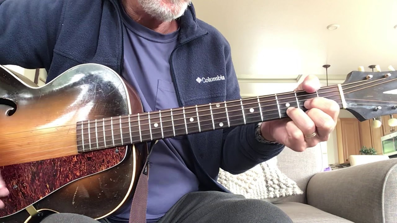 A simple diddy in D for Dan guitar lesson - YouTube
