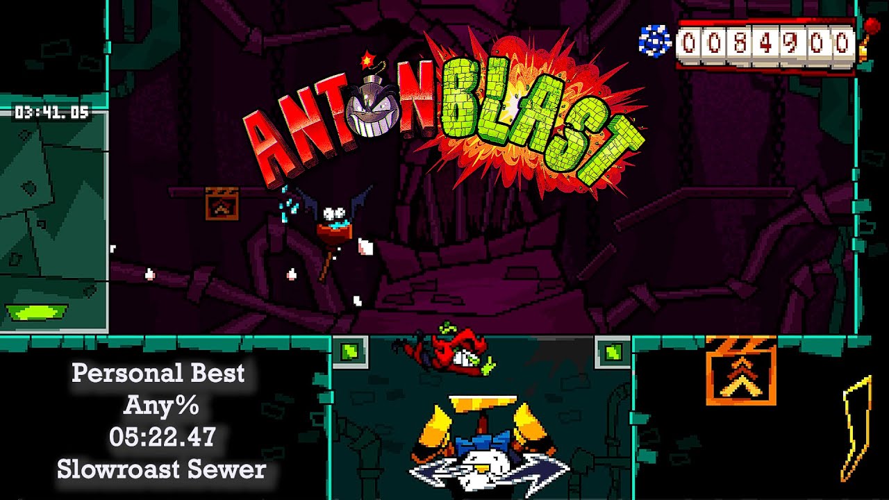 [Personal Best] Speedrun 05:22.47 (Any%) | Slowroast Sewer | ANTONBLAST ...