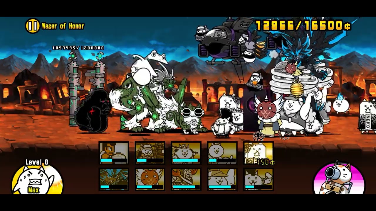 Wager of Honor 2 star - the battle cats - YouTube