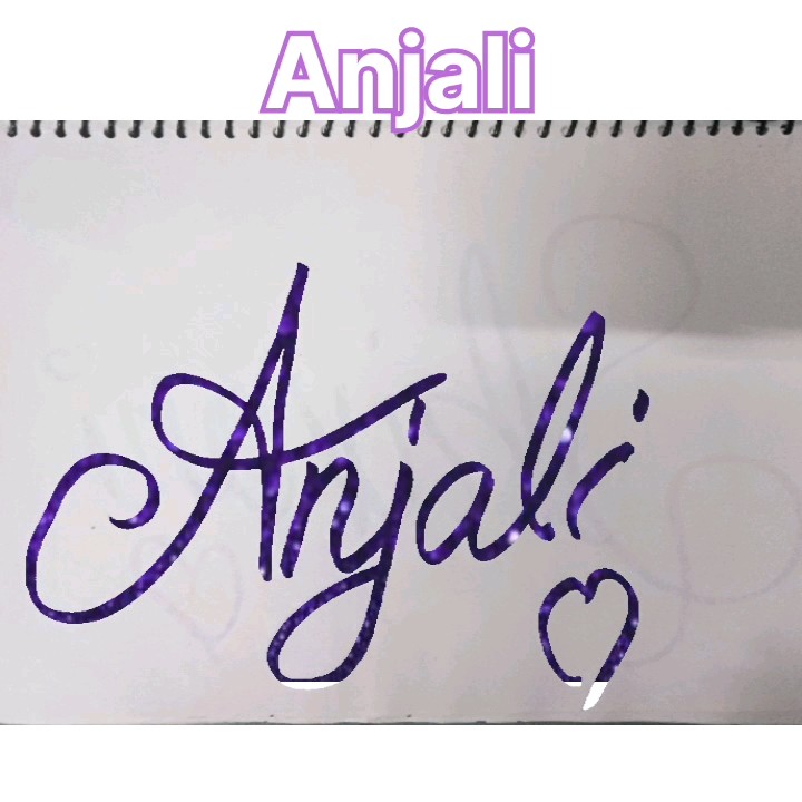 Anjali Name calligraphy ️ ️ || Calligraphy Writing 💓 - YouTube