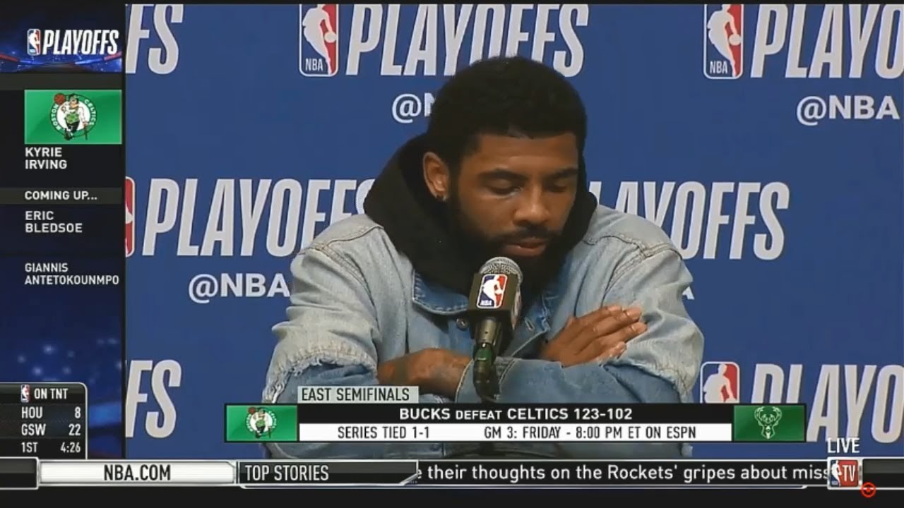 Kyrie Irving Postgame Interview | Boston Celtics loss to Milwaukee ...