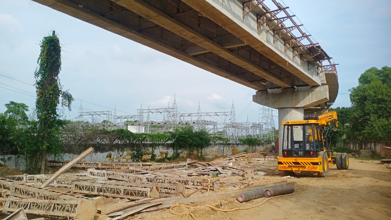 फ्लाई ओवर ब्रिज निर्माण कार्य (ऊंट खाना )प्रयागराज l Fly Over Bridge ...