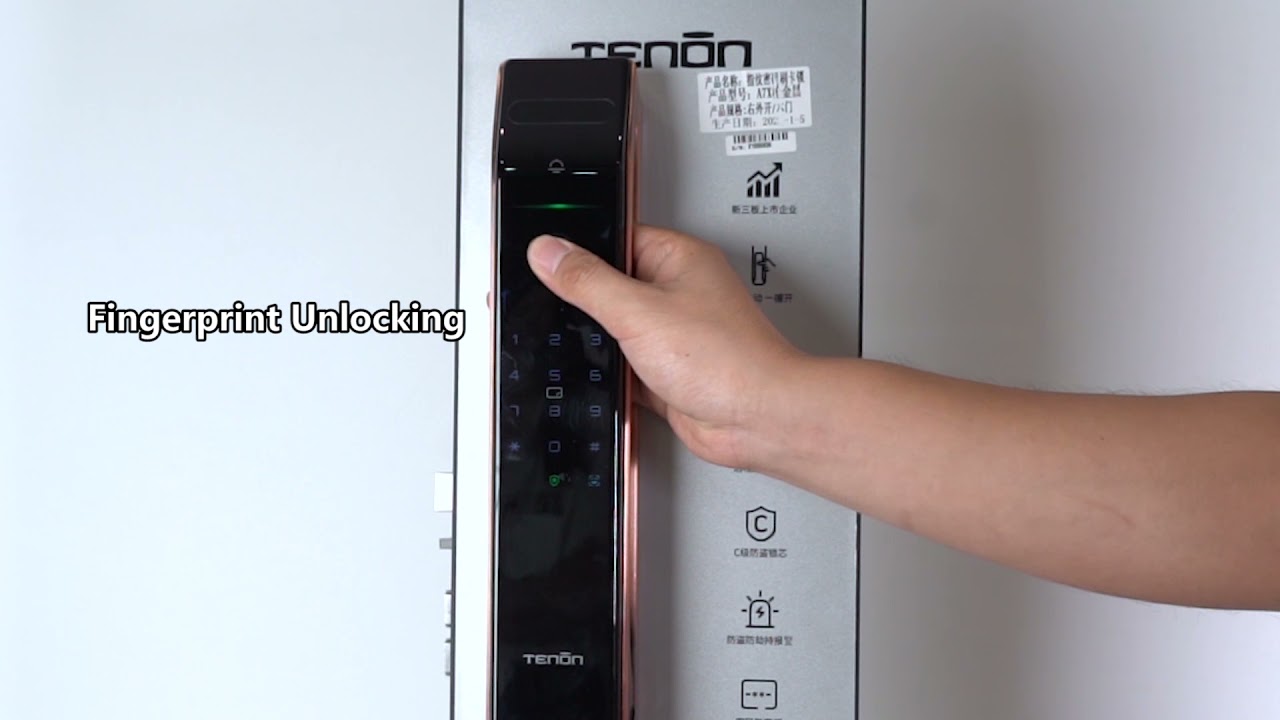 Tenon A7x Face Recognition Smart Lock - YouTube